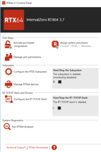 WMX | RTX OS操作のための設定